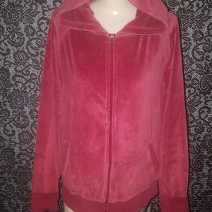 PINK Victoria's Secret | Tops | Love Pink Vs Embroidered Velour Hoodie ...